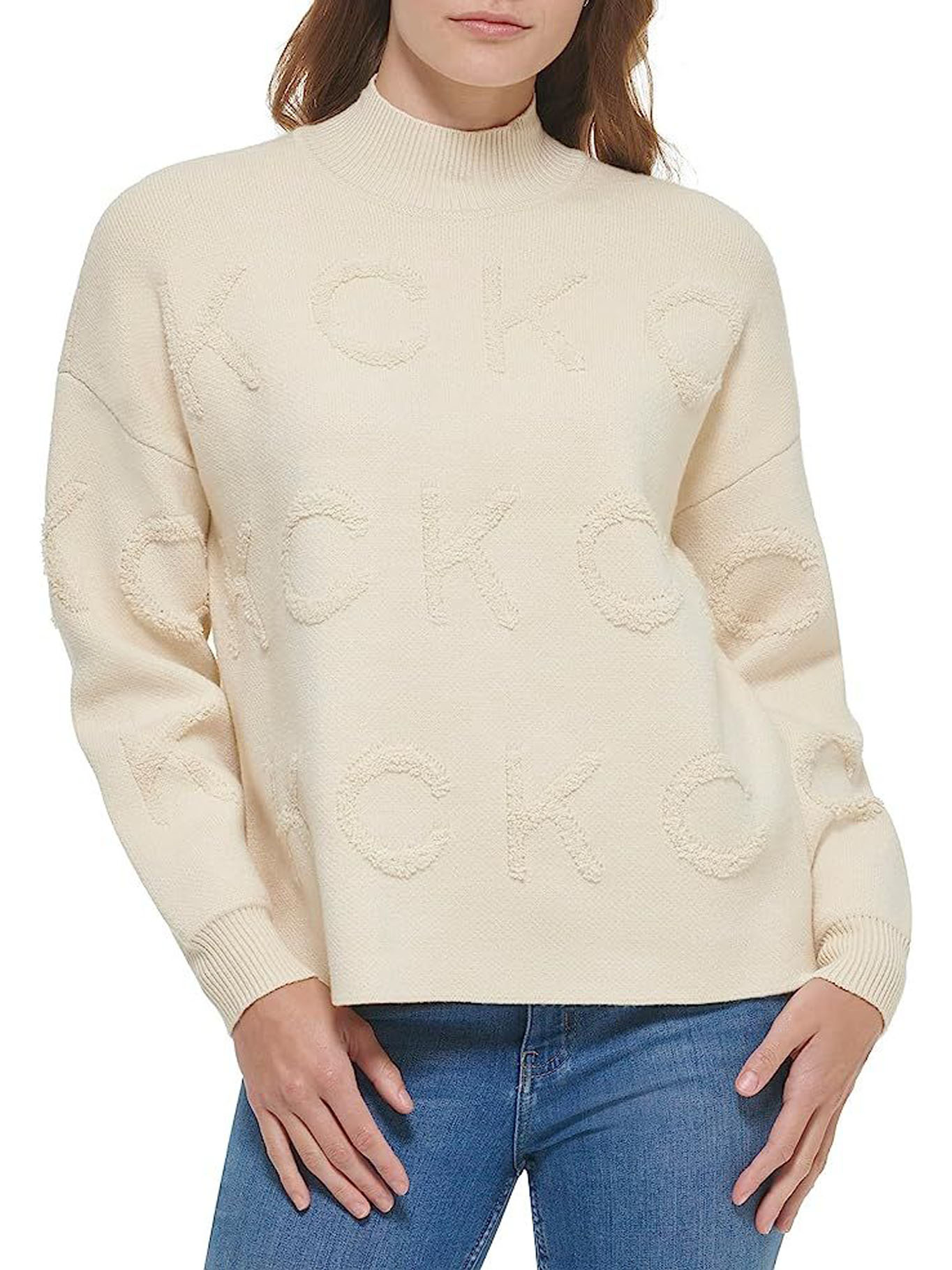 SÚETER MANGA LARGA CON LOGO - Calvin Klein GT