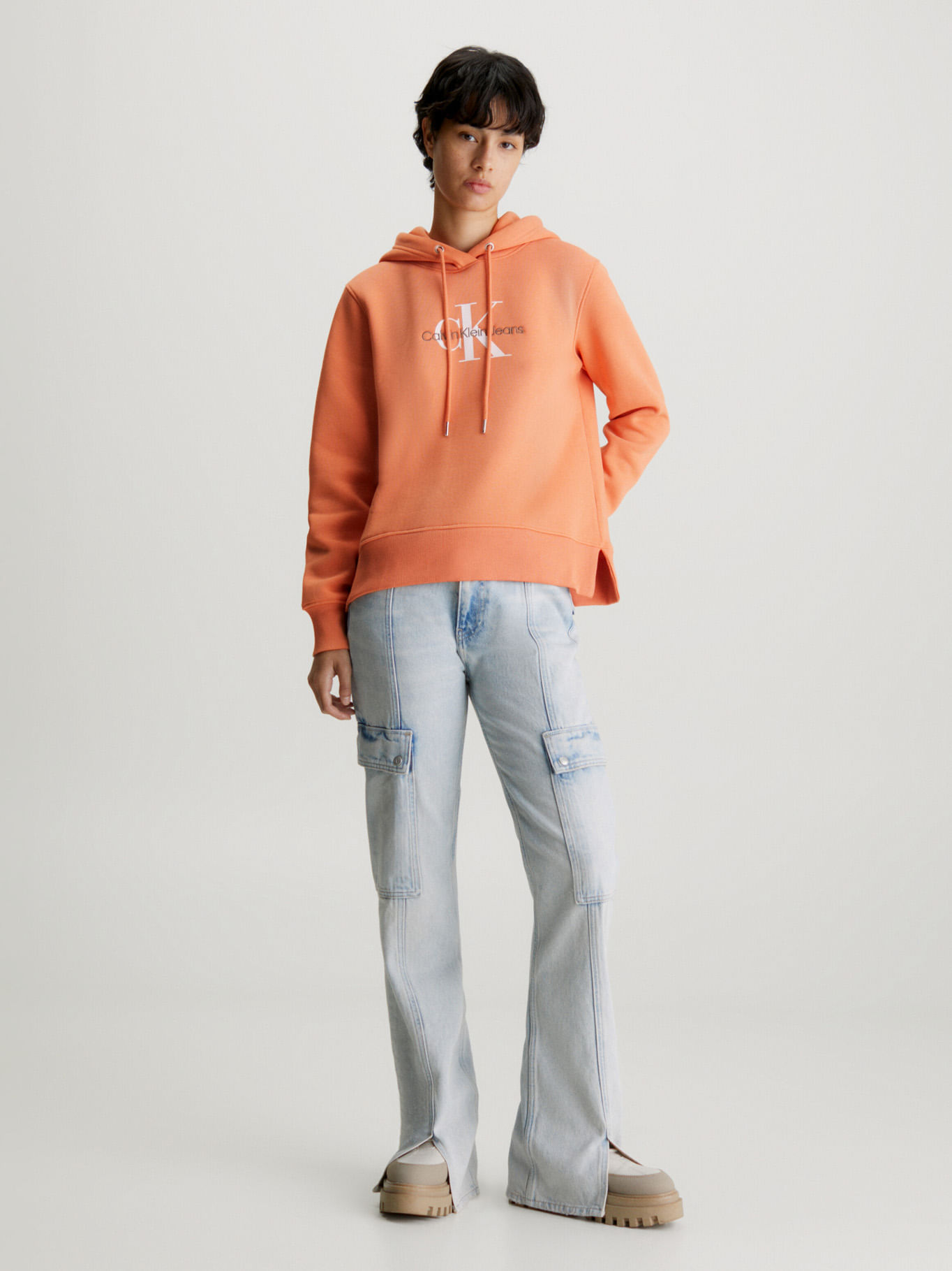 Suéter con capucha y monograma - Calvin Klein GT