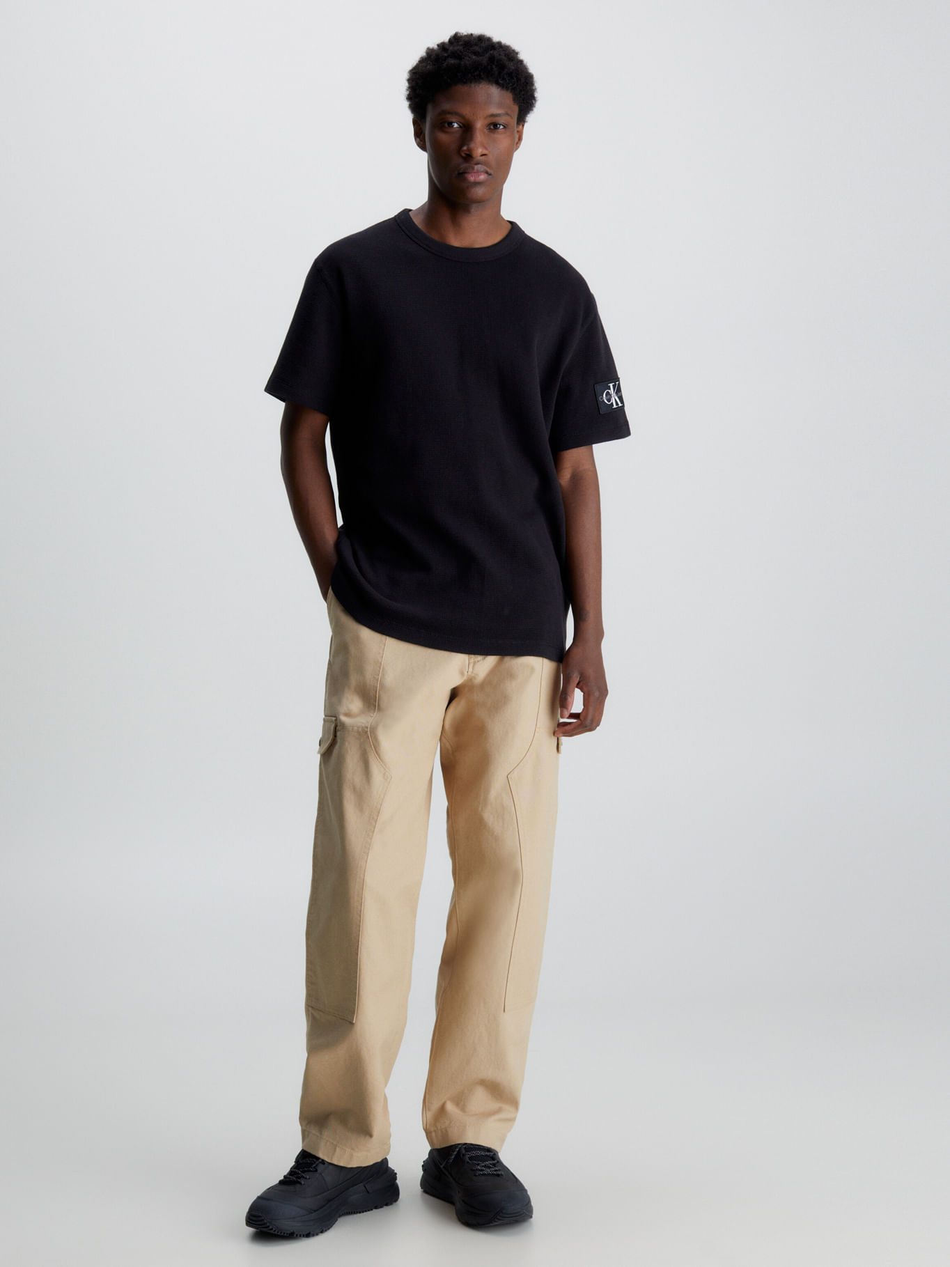 Playera de algodón gofrado - Calvin Klein GT