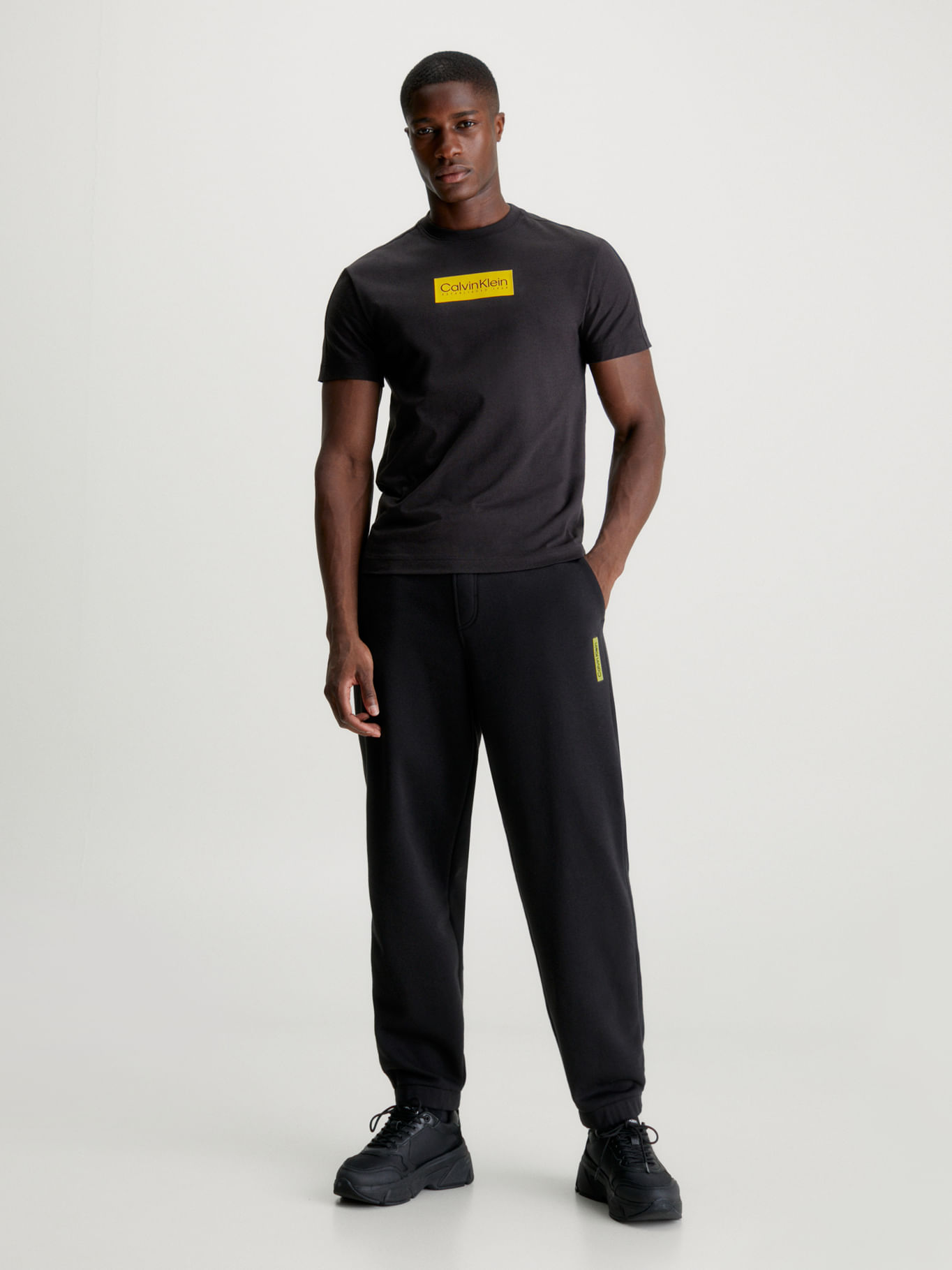 Playera de algodón con logo en relieve - Calvin Klein GT